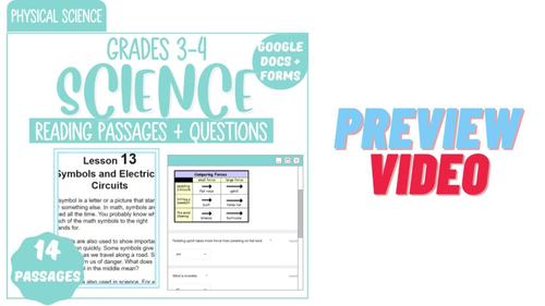 Physical Science Reading Comprehension Passages and Questions Bundle ...