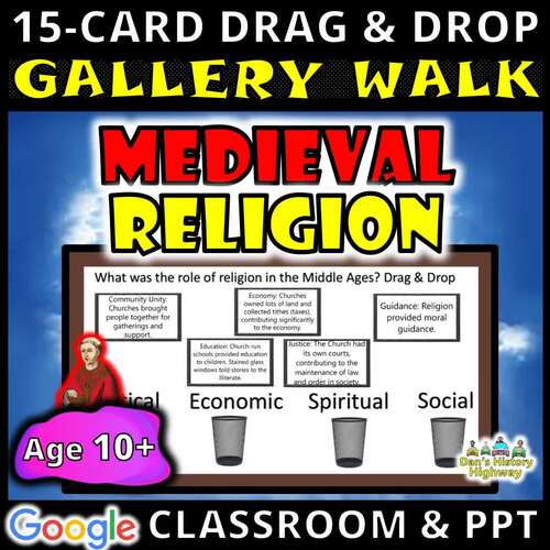 Medieval Religion – Digital Drag & Drop Card Sort History Lesson ...