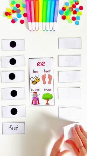 Long E vowel digraph teams phonics games and worksheets (ee, ea ...