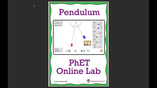 PhET Simulation Online Lab: Period of a Pendulum by Step by Step Science