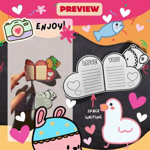 Printable Valentine's Day Cards - 12 Adorable Animal-Themed Designs ...