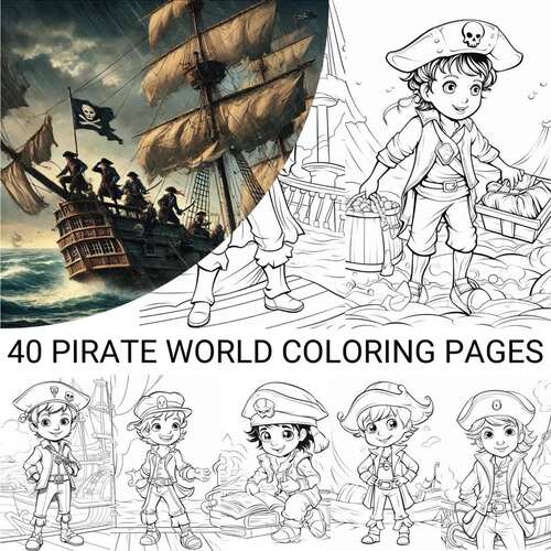 Sketch the Seas: 40 Pirate Scenes to Explore and Color by Artful Minds ...