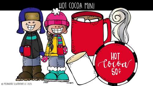 Hot Cocoa clip art, Winter clip art, Hot Chocolate clip art Mini