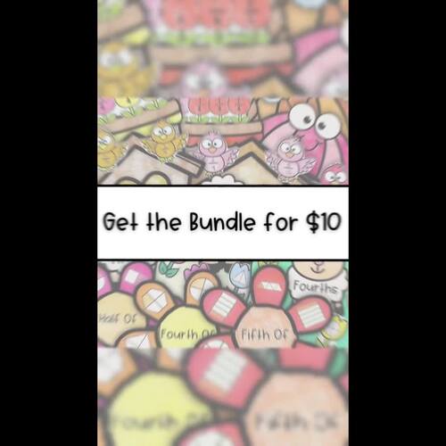 Umbrella Math Craft | Spring Fractions & Equal Parts by Typically Techy