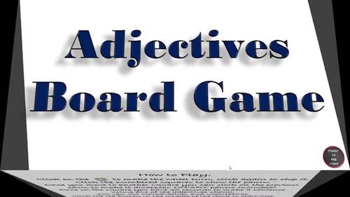 Adjectives PowerPoint Board Game by Power to the Point | TPT