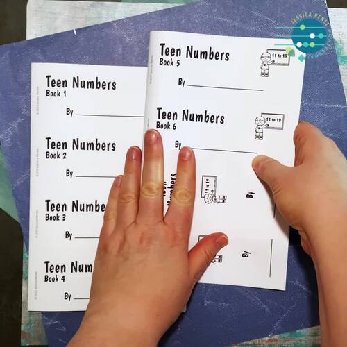 Montessori Math Teen Numbers Booklets 11-19, Bead Stair Activities ...