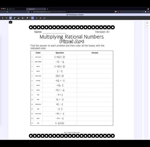 Patriotic: Multiplying Positive Integers Level 2 Pixel Art Activity by ...