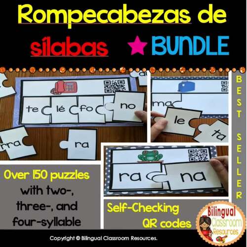 Rompecabezas de sílabas | Segmentación y conciencia fonológica | BUNDLE