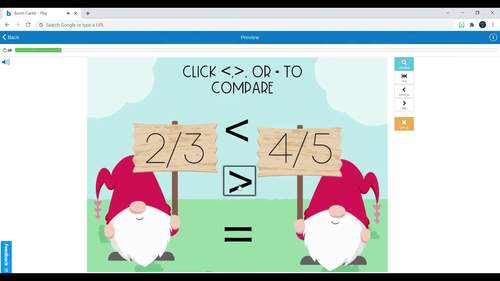 Compare Fractions with Unlike Denominators Boom Cards by Hands on ...