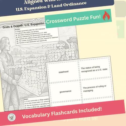 5th Grade History Puzzle Pack: U.S. Expansion & Land Ordinance ...