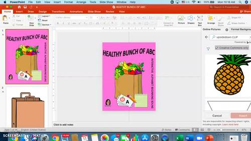 HEALTHY BUNCH OF ABC POWERPOINT INTERACTIVE ACTIVITY by MS GRACE AT HEART