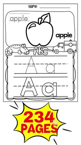 Alphabet Worksheet Bundle - Letter Work and Beginning Sounds - Phonics ...