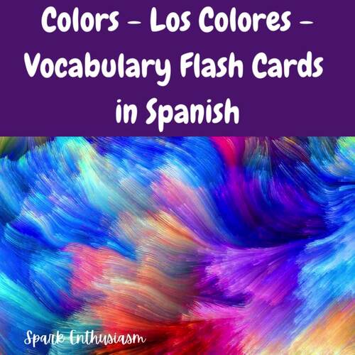 Colors - Los colores - Flash Cards in Spanish and English | TPT