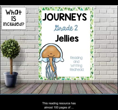 Jellies Journeys Second Grade Week 10 by Reading and Writing Redhead