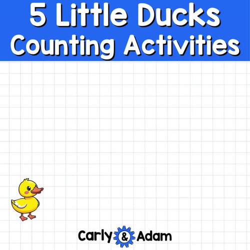 5 Little Ducks Pre-K Counting Activities Preschool STEM Challenge ...