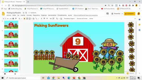 Sunflowers Math Activity Numbers 1 to 20 Digital Activity | TPT