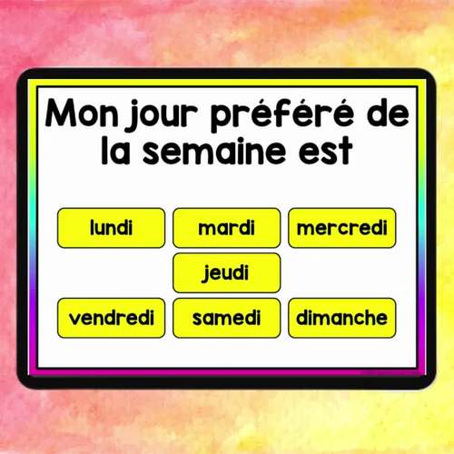 French Attendance Questions | La Communication Orale by Sprinkle it ...