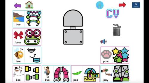 Apraxia GAME - Build A Robot - with Robot Sound! / No Print BOOM Cards