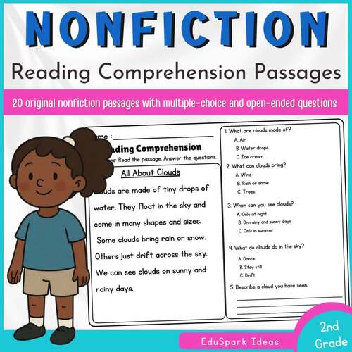 2nd Grade Nonfiction Reading Comprehension Passages With Questions ...