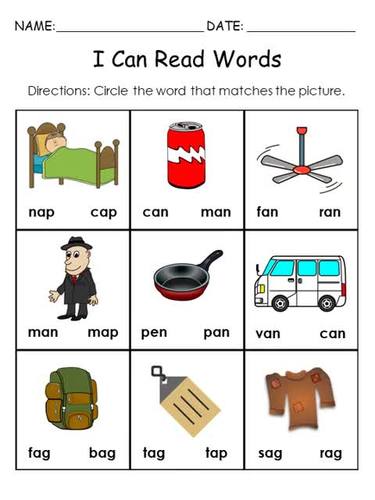 CVC Words Worksheets, Science of Reading, Kindergarten Phonics Practice ...