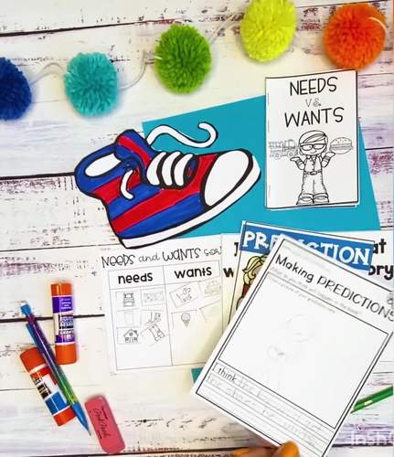 Those Shoes Reading Comprehension Companion Needs vs. Wants | TPT