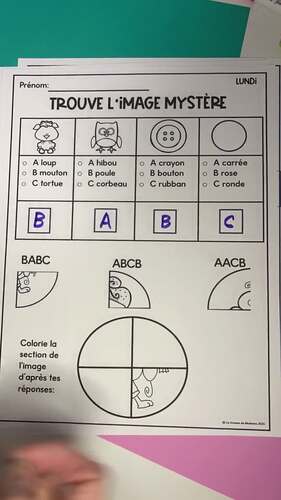 French Phonics Mystery Pictures | ON & OU Bell Ringer Activities ...