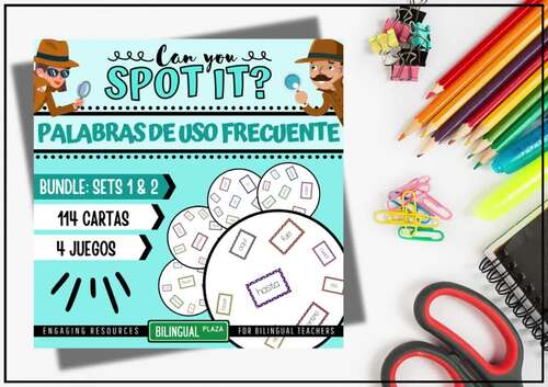 Juego 100 Palabras de Uso Frecuente Bundle | 100 High-frequency words ...