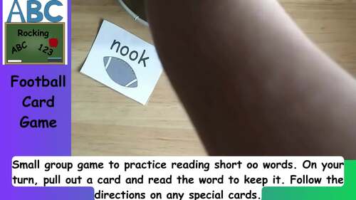 short oo vowel pair small group phonics card game and sort: words and ...