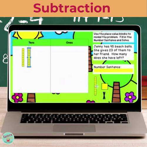Subtraction Word Problems with Regrouping by Eastern Shore Math Teacher