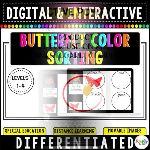 Butterfly Color Sorting l Interactive PowerPoint l Differentiated