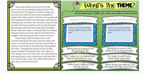 Theme Activities - Printable and Digital Theme Practice by Jennifer Findley