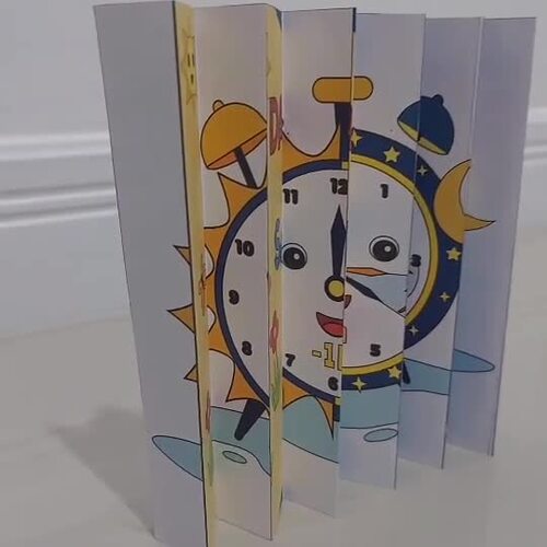 Daylight Savings Time Craft Agamograph / Activities Craft Coloring ...