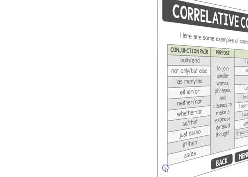 Correlative Conjunctions BOOM CARDS™ Complex Compound Sentences Lesson ...