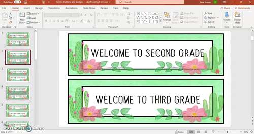 Cactus Banners and Buttons - Canvas, Google Sites and Other Web Pages