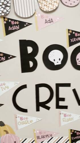 Boo Crew Bulletin Board for Fall and Halloween | TPT