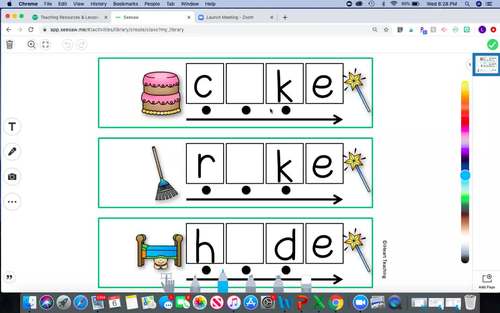 Distance Learning with Seesaw: CVCe Words (Magic E / Bossy E) | TPT