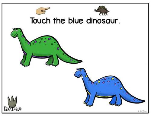 No Print Dinosaur Early Language Speech Therapy by SLP Tree | TPT