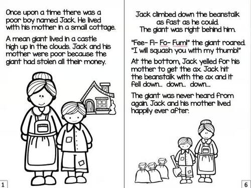 Folktales JACK AND THE BEANSTALK Retelling Sequencing & Story Elements