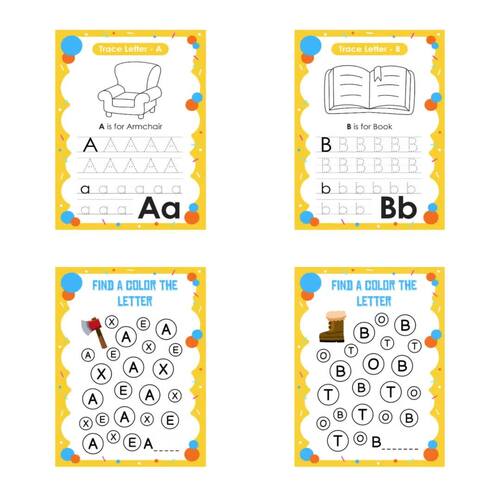 Alphabet Tracing - Handwriting Practice Sheets - Uppercase and ...