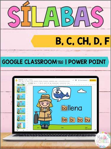 Syllables in Spanish for Google Classroom™, Sílabas Distance Learning