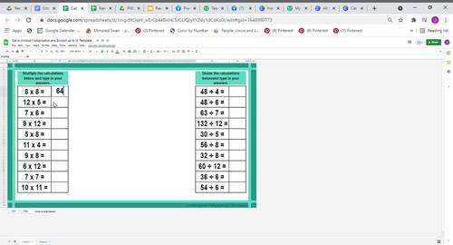 Bundle of 4 Funny Animals Multiplication and Division up to 12 Pixel ...