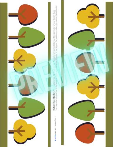 Fall Borders | Bulletin Board BORDERS Set | 50 Borders for Classroom Decor