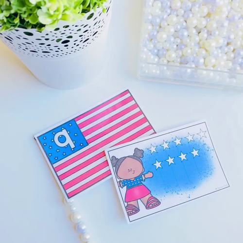 Counting Flags Number Activity by Turner Tots | Teachers Pay Teachers
