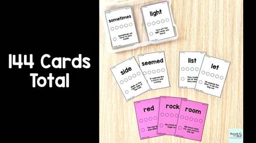 High Frequency Words Articulation Cards Deck 2 for Speech Therapy & Reading