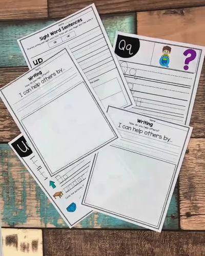 Shared Reading I'm a Helper Poem with Phonics Lessons by Hunt 4 Treasure