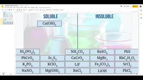 Chemistry Card Sorts: Acid/Base, Classification of Matter, Ionic ...