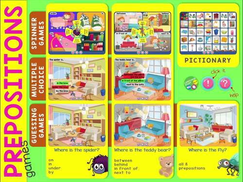 Prepositions Games (PowerPoint) by Language Stuff | TPT