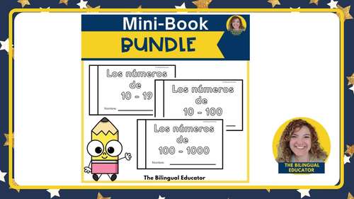 The Numbers Mini-Books in Spanish BUNDLE Four Books | 1-10 Teens Tens ...