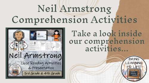 Neil Armstrong Close Reading Passage & Comprehension Activities | 3rd ...
