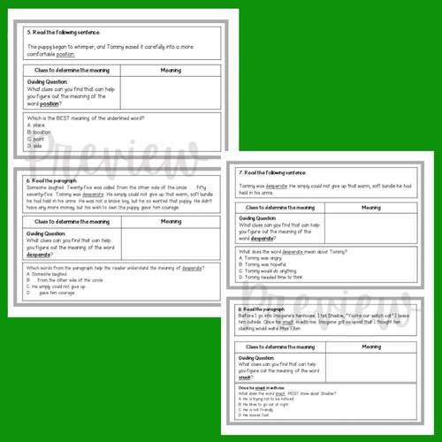 Context Clues Task Cards by Bilingual Teaching Made Easy | TPT